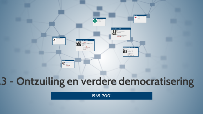 3.3 - Ontzuiling en verdere democratisering by Tedo Kiel on Prezi