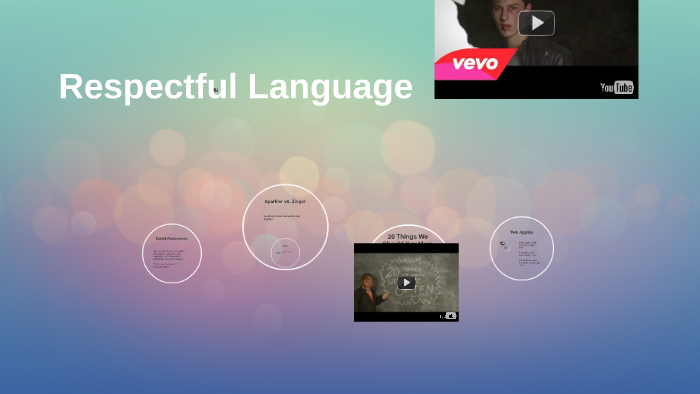 Respectful Language by Laura Morris on Prezi