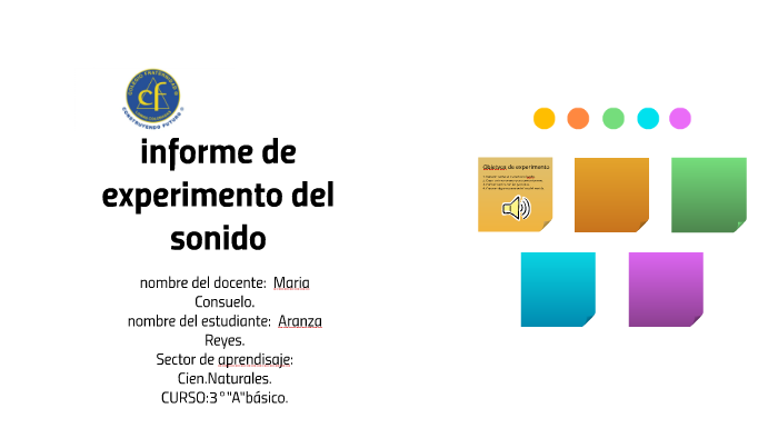informe de experimento del sonido by aranza reyes on Prezi Next