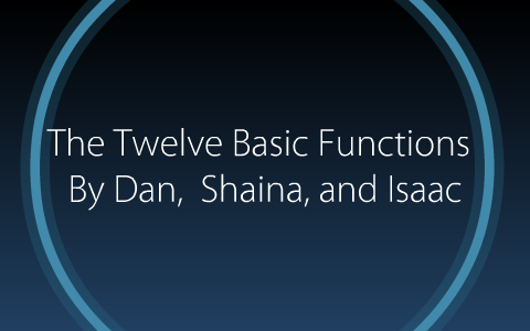 The Twelve Basic Functions by Shaina Maciejewski on Prezi