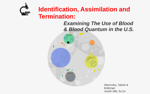 Identification, Assimilation and Termination: Blood Quantum by Uma ...
