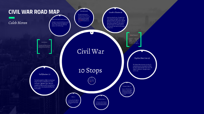CIVIL WAR ROAD MAP by Caleb Moran