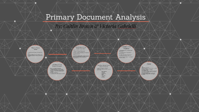 Primary Document Analysis by Victoria Gabrielli on Prezi