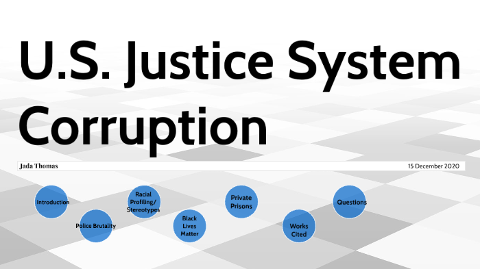 The Corruption of the U.S. Justice System by Jada Thomas on Prezi