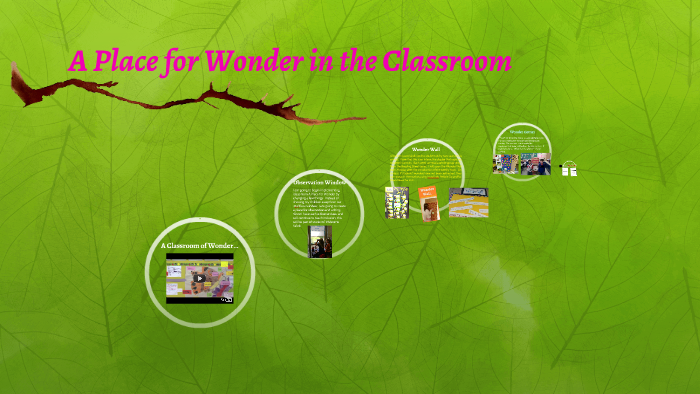 A Place for Wonder in the Classroom by on Prezi