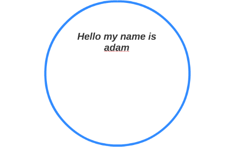 Hello my name is adam by Adam Catley on Prezi