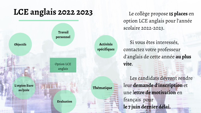LCE anglais 2022 20232 by cecile benhamou on Prezi