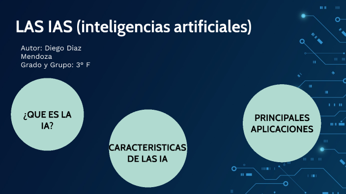¿Qué es una IA? by Diego Diaz Mendoza on Prezi