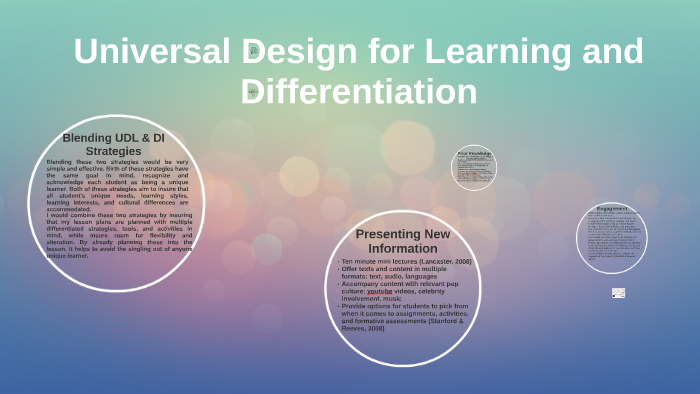 Universal Design for Learning and Differentiation by sierra clark