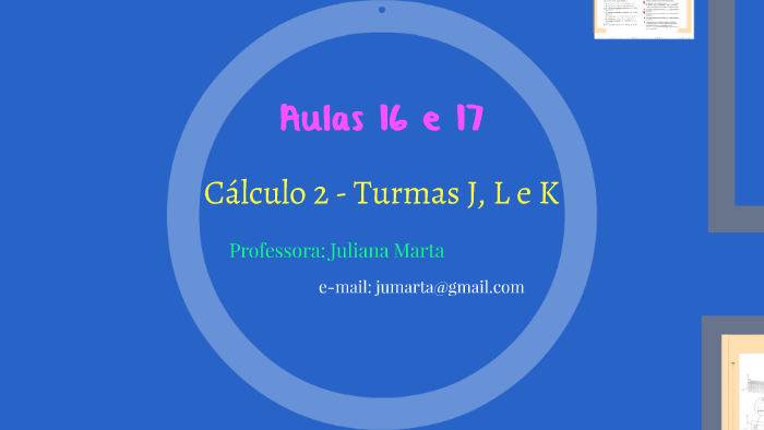 Aulas 16 e 17 by on Prezi