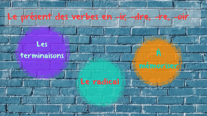 Le présent des verbes en -ir, -dre, -re, -oir by Brian Pruvost on Prezi