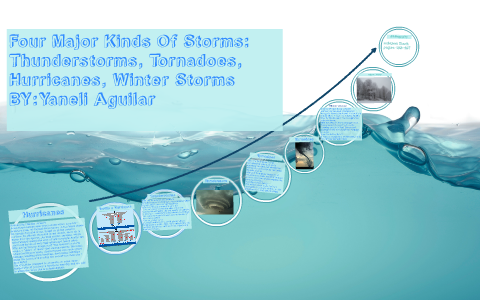 Four Major Kinds Of Storms: Thunderstorms, Tornadoes, Hurric by yaneli ...