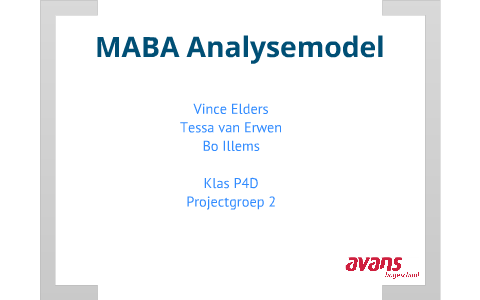 MABA Analyse by jan mullenberg on Prezi
