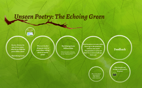 Unseen Poetry: The Echoing Green by Felicity Melia on Prezi