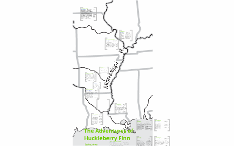 The Adventures Of Huckleberry Finn Map