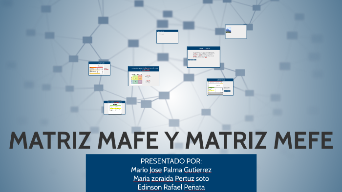 MATRIZ MAFE Y MATRIZ MEFE by mario jose palma gutierrez on Prezi
