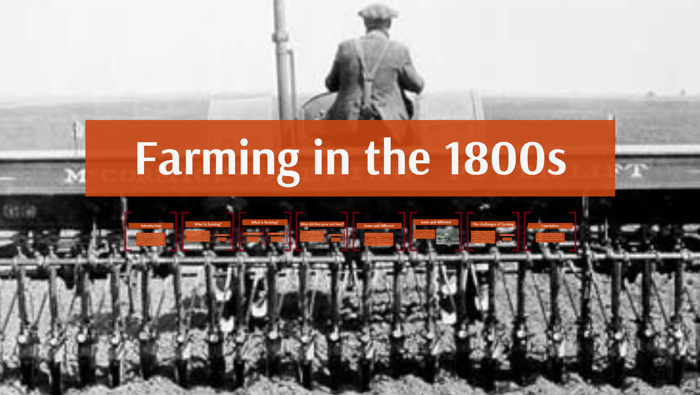 Farming in the 1800s by King George
