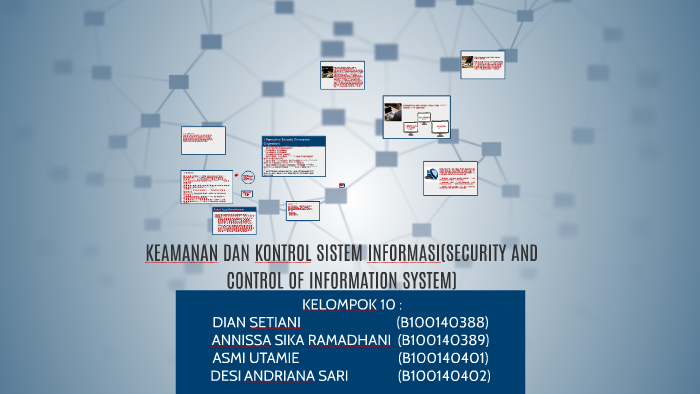 KEAMANAN DAN KONTROL SISTEM INFORMASI (SECURITY AND CONTROL by dian st ... KEAMANAN DAN KONTROL SISTEM INFORMASI (SECURITY AND CONTROL by dian st ...