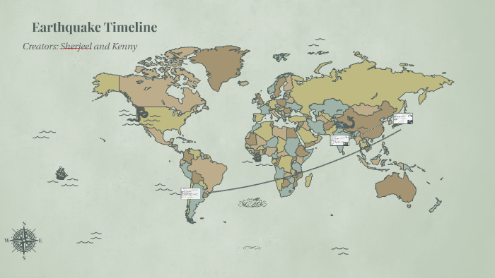 Earthquake Timeline by Sherjeel Asif