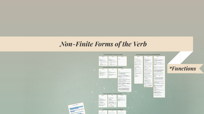 Non-Finite Forms of the Verb *Functions by Marika Karimova on Prezi