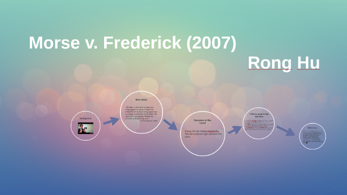 Morse v. Frederick by Rong Hu on Prezi