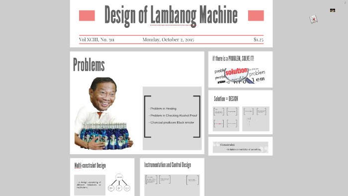 Design of Lambanog Machine by Vien Stifler on Prezi