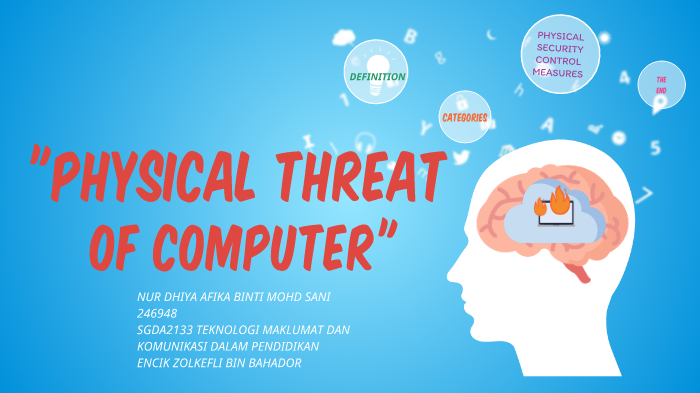 PHYSICAL THREAT OF COMPUTER by Nur Dhiya Afika on Prezi
