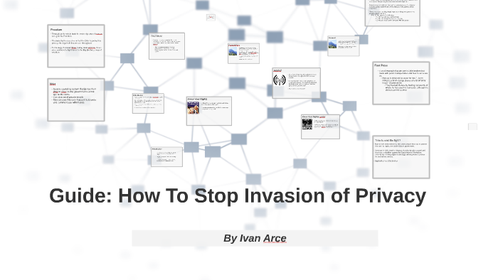 Guide To Stop Invasion of Privacy by Ivan Arce on Prezi