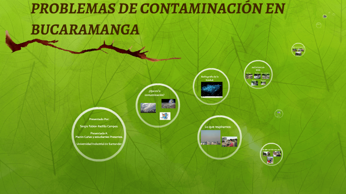 PROBLEMAS DE CONTAMINACION EN BUCARAMANGA by Serio Fabian Badillo ...