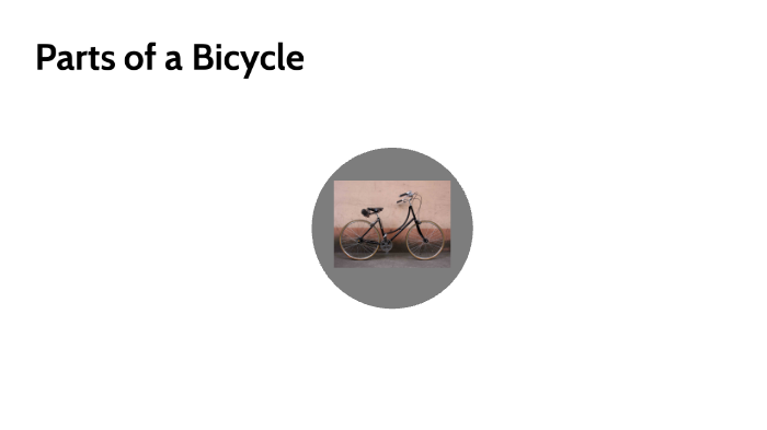 ESL - Parts of a Bicycle by Dominic Cacioppo on Prezi