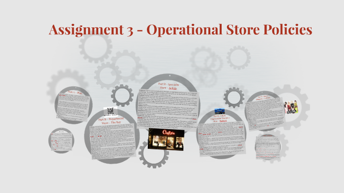 Assignment 3 - Operational Store Policies by School Stuff on Prezi