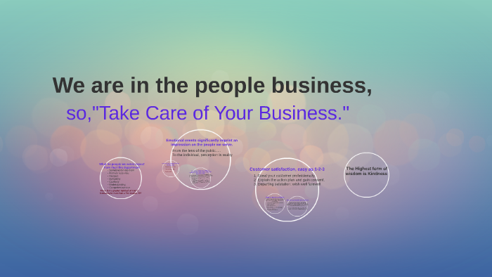 Take Care of Your Business! by Ty Vassil on Prezi