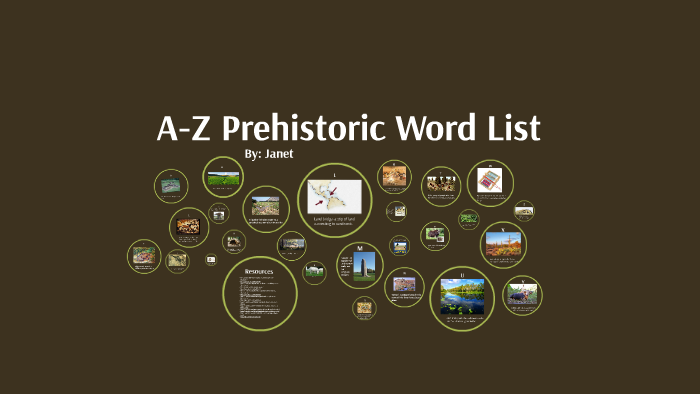 A-Z Prehistoric Word List by CJ ES on Prezi