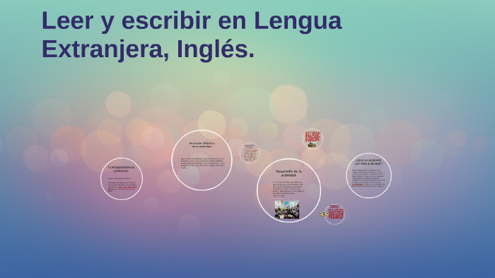 Leer y escribir en Lengua Extranjera, Inglés. by Elizandro Chávez on Prezi