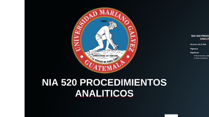 NIA 520 PROCEDIMIENTOS ANALITICOS by Enrique Lopez on Prezi