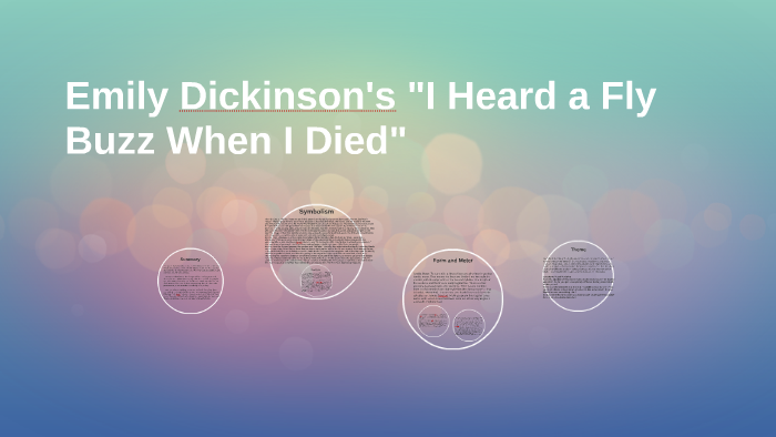 Emily Dickinson's "I Heard a Fly Buzz When I Died" by Misty Standage on ...