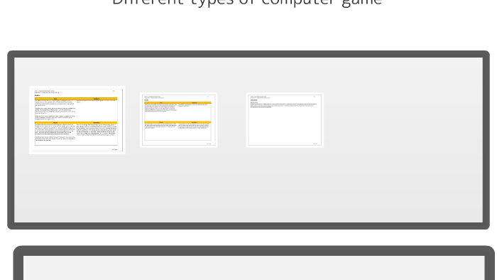 different types of computer game by kishan patel on Prezi