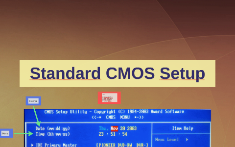 Standard CMOS Setup by Angel Bulnes on Prezi