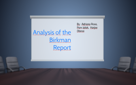 Analysis of the Birkman Report by Harjee Oberai on Prezi