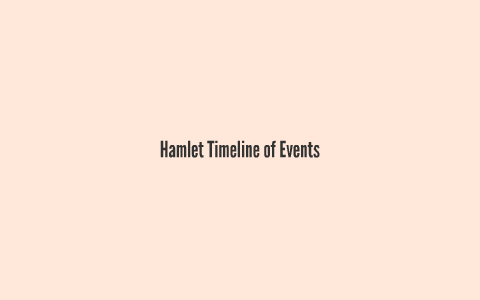 Hamlet Timeline of Events by Elliott Norman on Prezi