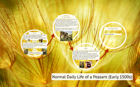 Normal Daily Life of a Peasant (Early 1500s) by Spice doodle on Prezi