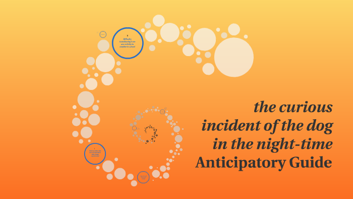 the curious incident of the dog in the night-time Anticipatory Guide by ...