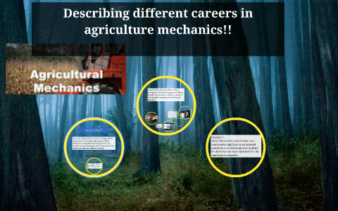 Describing different careers in agriculture mechanics!! by Tyneisha ...
