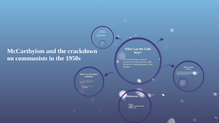 McCarthyism and the crackdown on communists in the 1950s by caleb ...