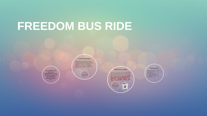 The freedom bus ride was a significate event in the developm by Bridget ...