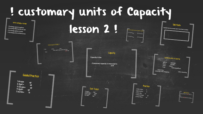 customary units of capacity lesson#2 by Paige Bailey on Prezi