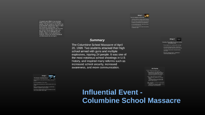 Influential Event - Columbine School Massacre by Joseph Wills on Prezi