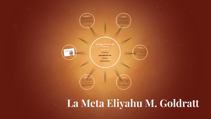 La Meta Eliyahu M. Goldratt by Jessica Barón on Prezi