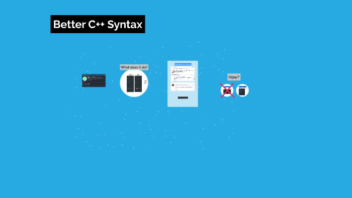 Better C++ Syntax by Jeffrey Hykin on Prezi