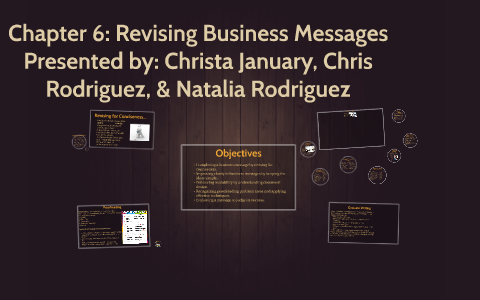 Chapter 6: Revising Business Messages by business communication on Prezi